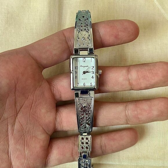 Accessories | 200s Vintage Cute Rectangle Stainless Steel Quartz Luxury ...